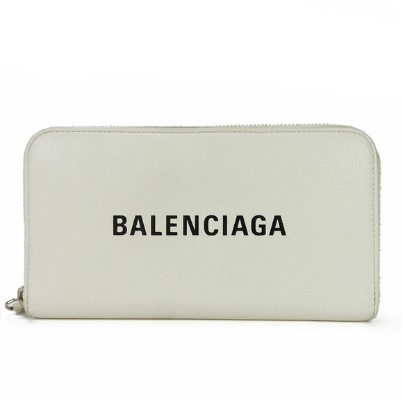 Balenciaga | Accessories | Balenciaga 55052 Round Long Wallet Leather ...